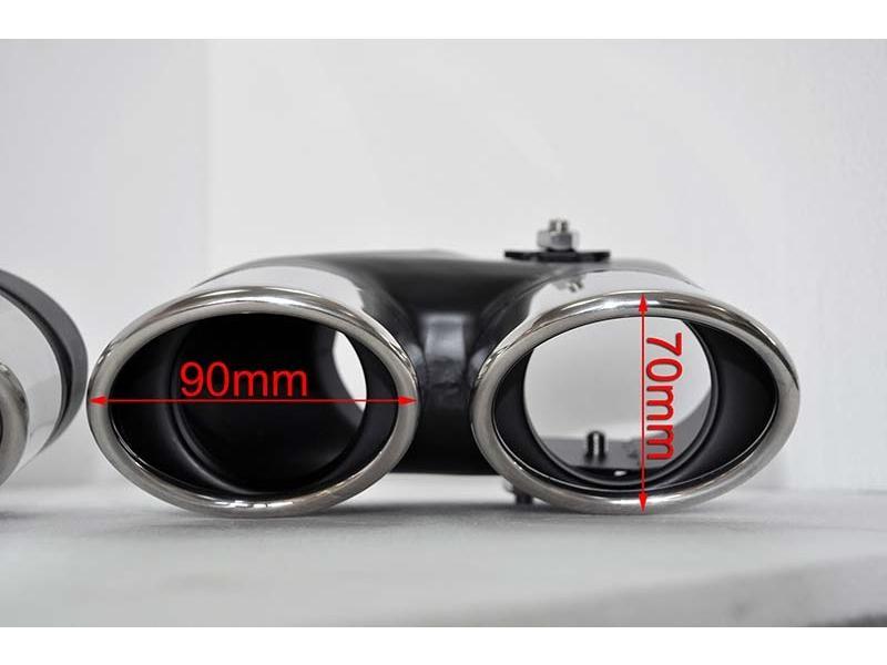 Mercedes C-Class Mk3 (204) '07-'14: Mercedes W204 C200 Exhaust Tips (Set)