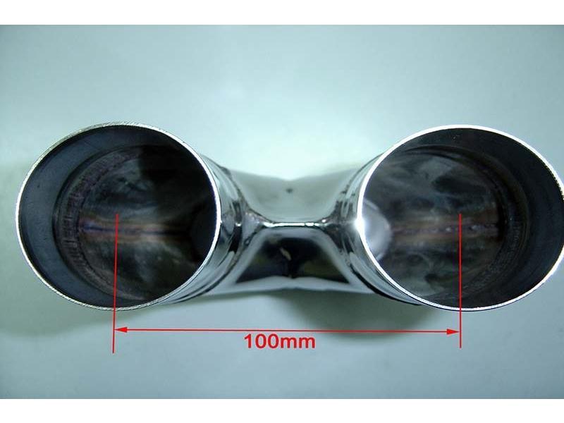 Exhaust Piping: Stainless Steel X Pipe L310 64mm