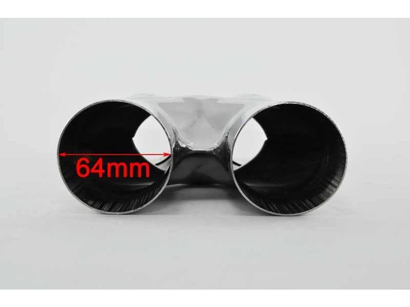 Exhaust Piping: Stainless Steel X Pipe L310 64mm