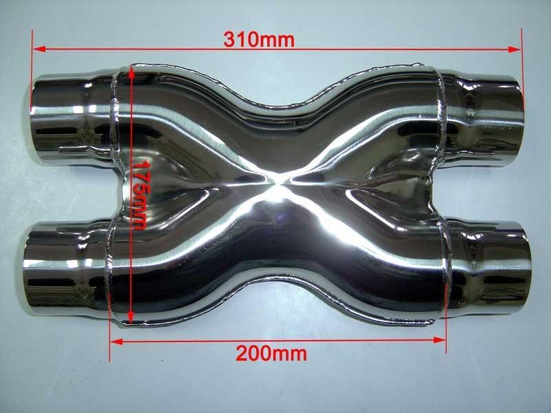 Exhaust Piping: Stainless Steel X Pipes