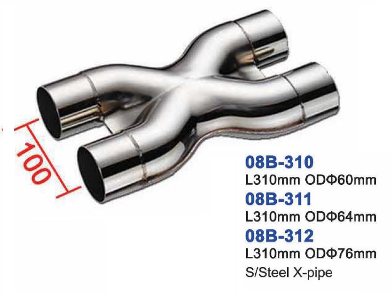 Exhaust Piping: Stainless Steel X Pipes