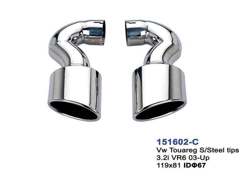 VW Touareg Mk1 (7L) '02-'10: VW Touareg Stainless Steel Exhaust Tip