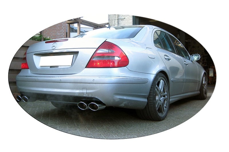 Exhaust Tips: universal Stainless Steel Exhaust Tips Dual Mercedes AMG ...