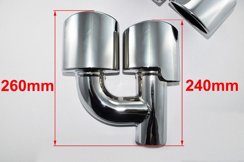 Exhaust Tips: universal Stainless Steel Exhaust Tips Dual Mercedes AMG ...