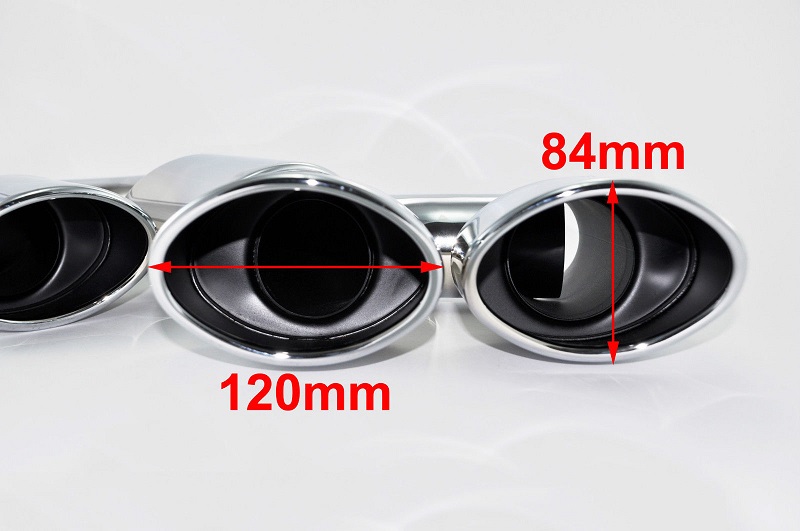 Exhaust Tips: universal Stainless Steel Exhaust Tips Dual Mercedes AMG ...