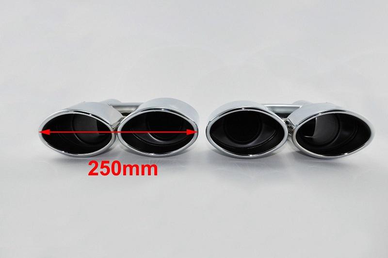 Exhaust Tips: universal Stainless Steel Exhaust Tips Dual Mercedes AMG ...