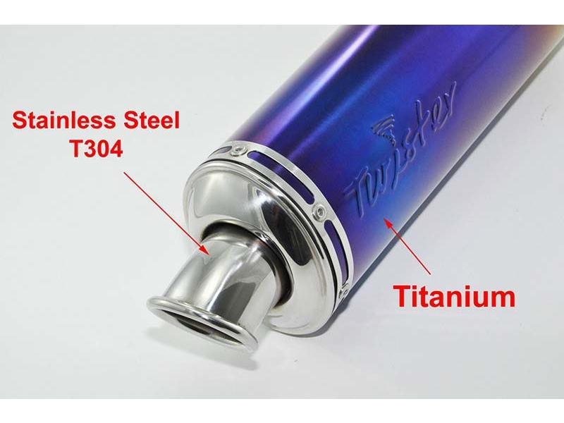 Motorcycle Exhausts: universal Titanium Motorcycle Exhaust Mufflers