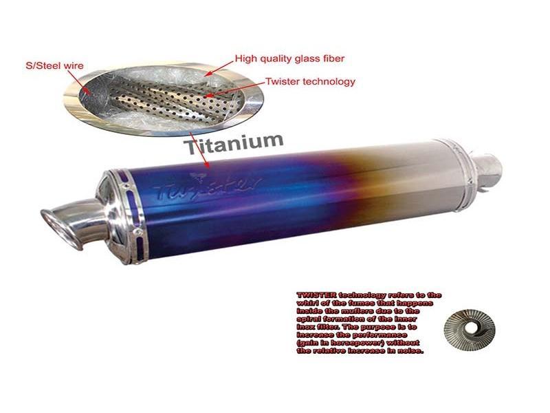 Motorcycle Exhausts: universal Titanium Motorcycle Exhaust Mufflers
