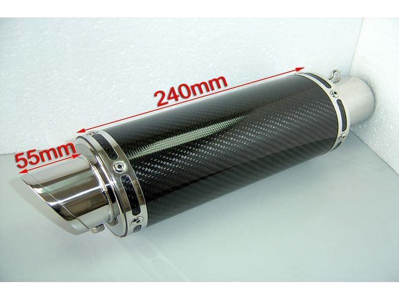 Motorrad Auspuffanlagen: Universal Carbon Motorrad Auspuff Race F Optik