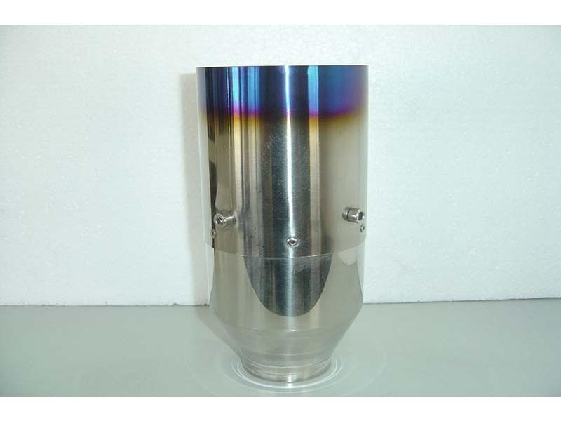 Exhaust Tips: Universal Titanium Exhaust Tip 89mm L210