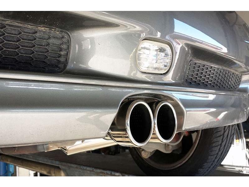 Exhaust Tips: Universal Stainless Steel Exhaust Tip Dual 2x76 L160 IN60 ...