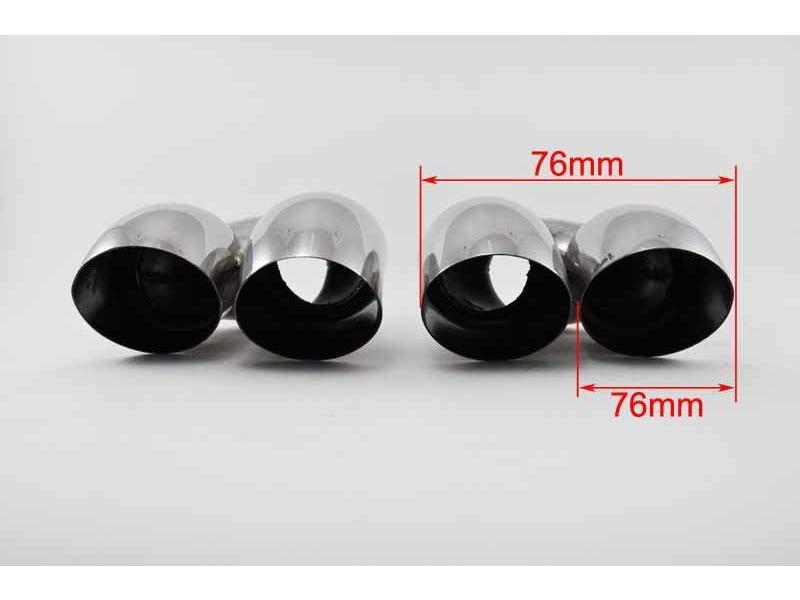 Exhaust Tips: Universal Stainless Steel Exhaust Tip Dual Diesel Type ...