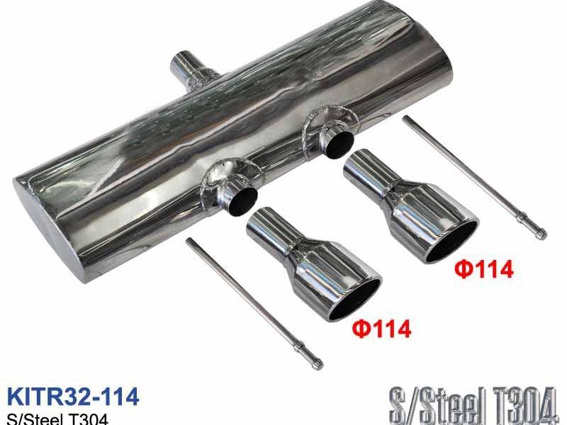 VW Golf Mk5 (1K) '04-'08: VW Golf 5/6 R32 Στυλ Σύστημα Εξάτμισης 114mm