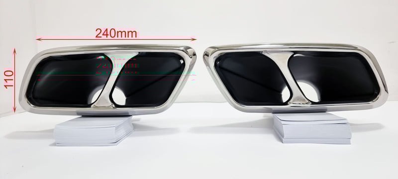 Exhaust Tips: Range Rover Sport SVR '14-'21 Stainless Steel Exhaust ...