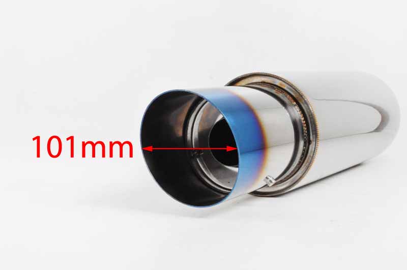 Exhaust Mufflers: Universal Stainless Steel Exhaust Muffler Round D130 ...