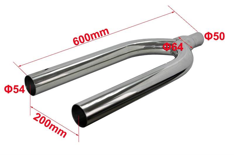 VW Golf Mk5 (1K) '04-'08: VW Golf 5 R32 Y Pipe for Custom Exhausts 2x54