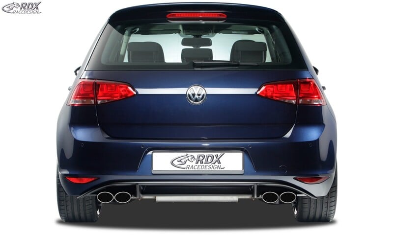 Diffusori Posteriori: RDX rear bumper extension for VW Golf 7 "R-Look ...