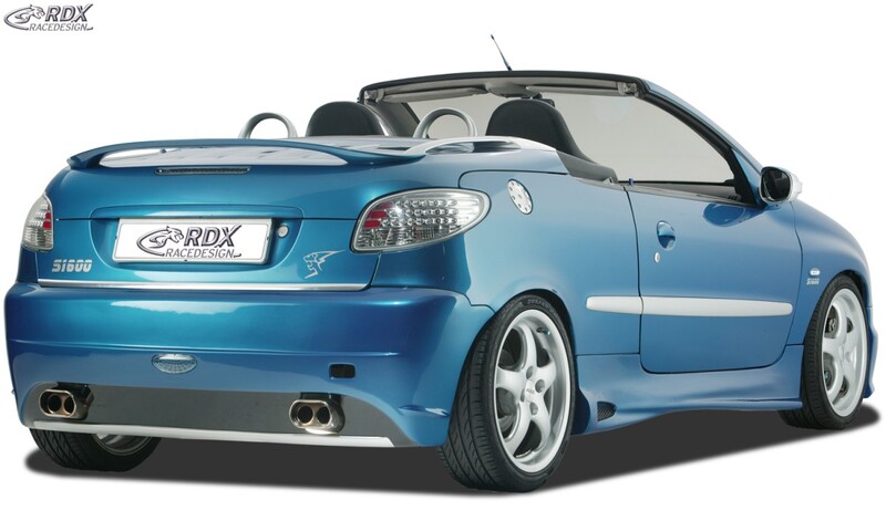 Rear Spoilers: RDX Roof Spoiler for PEUGEOT 206 CC