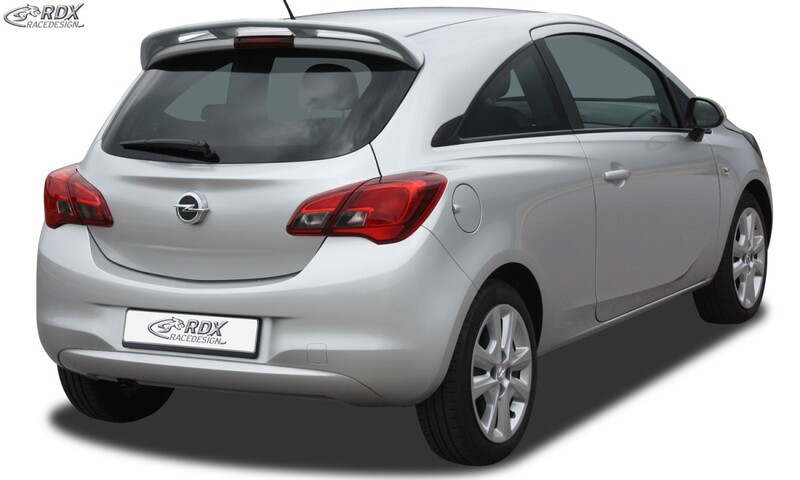 Rear Spoilers: RDX Roof Spoiler for OPEL Corsa E (3-doors) "OPC Look"