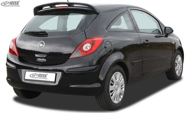Rear Spoilers: RDX Roof Spoiler for OPEL Corsa D (3-doors) "OPC Look"
