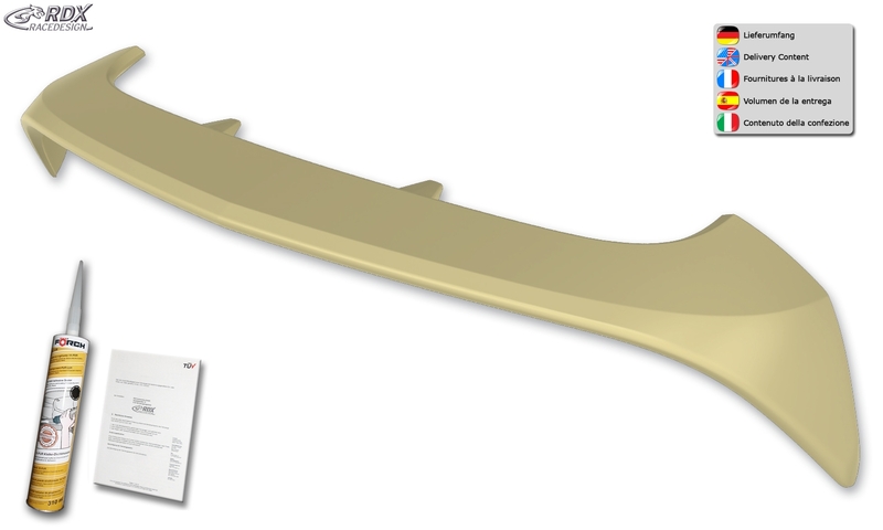 Rear Spoilers: RDX Roof Spoiler for OPEL Corsa D (4/5-doors) "OPC Look ...