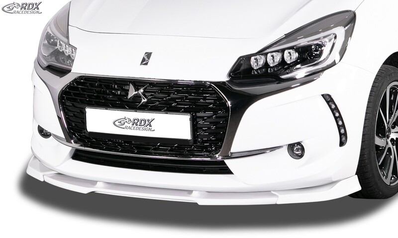 Front Spoilers: RDX Front Spoiler VARIO-X for CITROEN DS3 (2016+) Front Lip Splitter