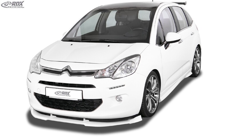 Front Spoilers: RDX Front Spoiler VARIO-X for CITROEN C3 2013-2017 Front Lip Splitter