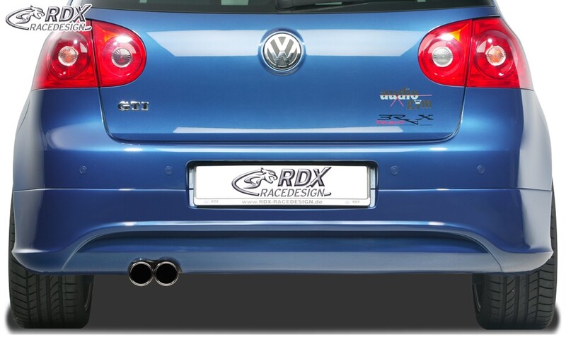 Rear Diffusers: RDX rear bumper extension for VW Golf 5 "R32 clean ...