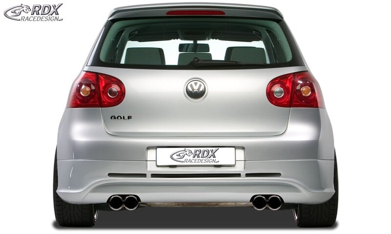 Rear Diffusers: RDX rear bumper extension for VW Golf 5 "GTI/R-Five ...