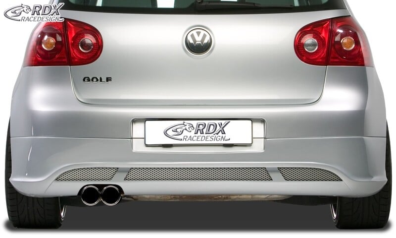 Rear Diffusers: RDX rear bumper extension for VW Golf 5 "V2" with ...