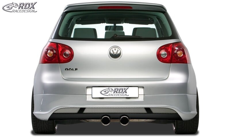 Rear Diffusers: RDX rear bumper extension for VW Golf 5 "V2" with ...