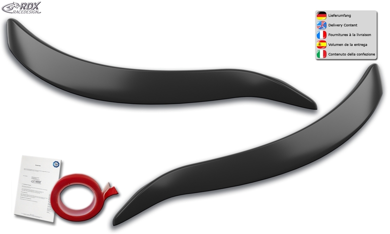 Headlight Covers: RDX Headlight covers for RENAULT Kadjar RFE (2015 ...