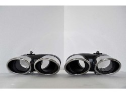 Mercedes C-Class Mk3 (204) '07-'14: Mercedes W204 C200 Exhaust Tips (Set)