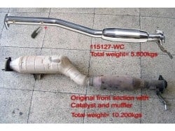 Mazda RX-8 Mk1 (SE3P/JM1FE) '03-'08: Mazda RX8 Front Exhaust Pipe 64mm ...